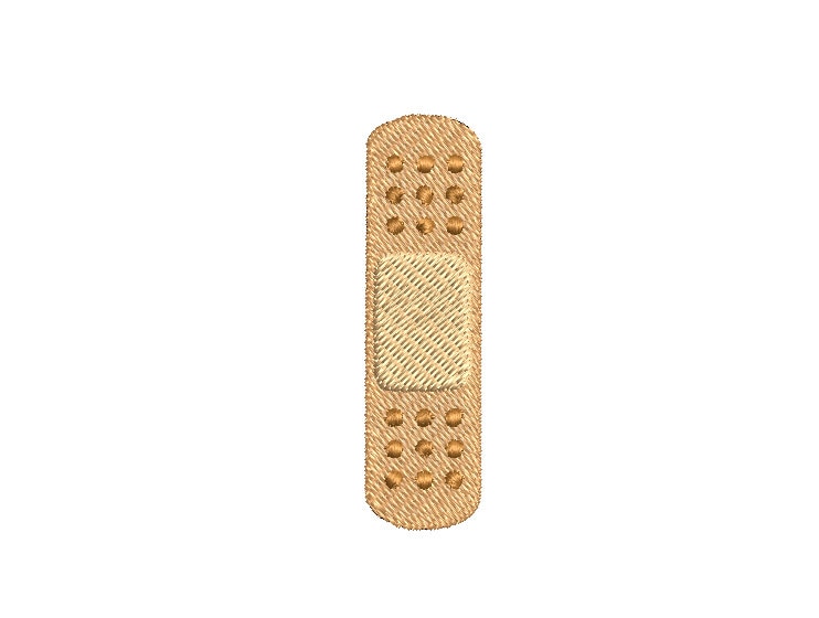 Band-aid Embroidery Design Single Bandaid Digital Design Machine ...
