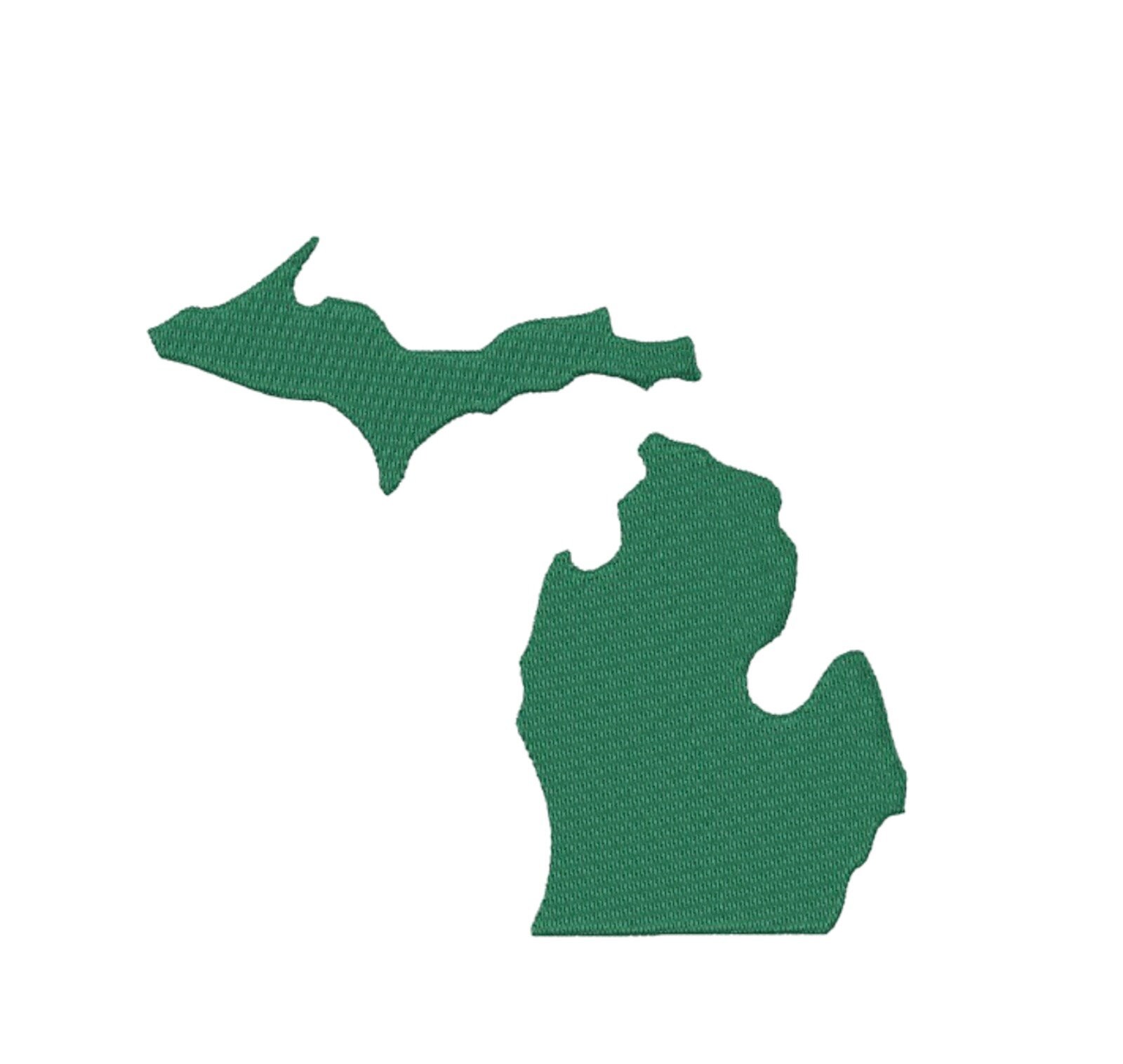 Michigan Embroidery Design - Michigan State Silhouette and Applique ...