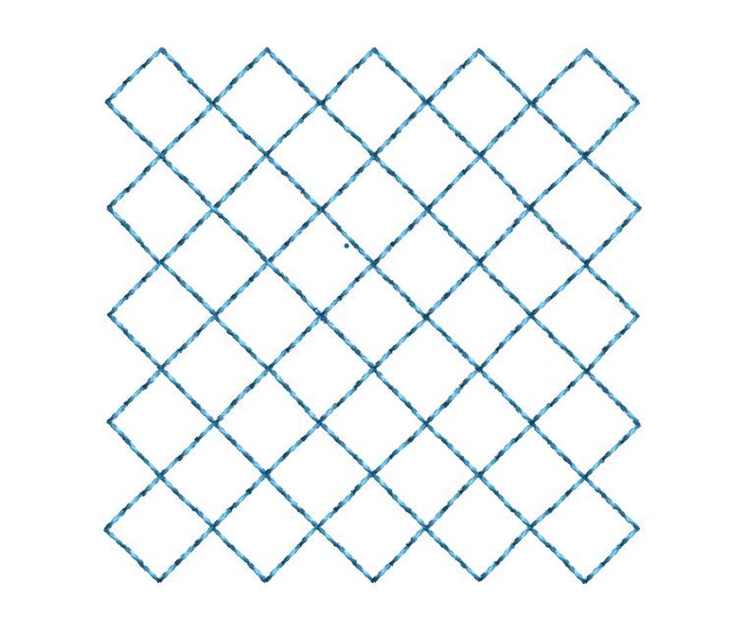 Quilting Block Embroidery Design - Crosshatch Shaped Digital Design ...