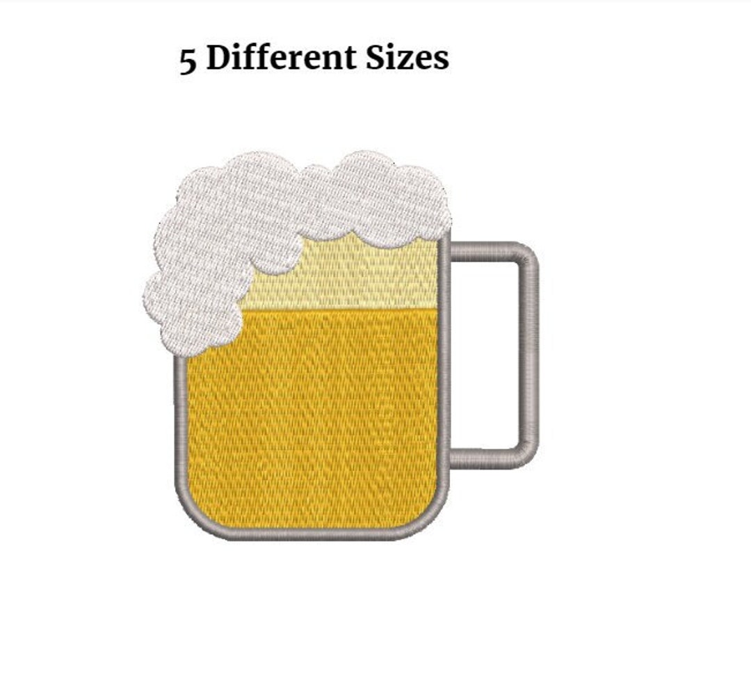 Beer Embroidery Design - Beer Mug Digital Design - St. Patricks Day ...