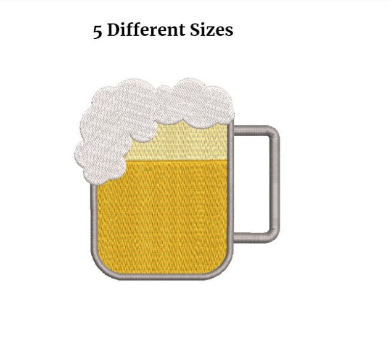 Beer Embroidery Design - Beer Mug Digital Design - St. Patricks Day ...