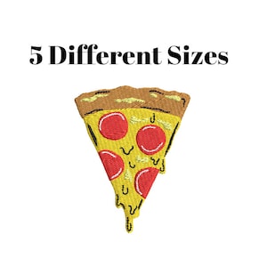 Pizza Embroidery Design - Pepperoni Pizza Digital Design - Machine ...