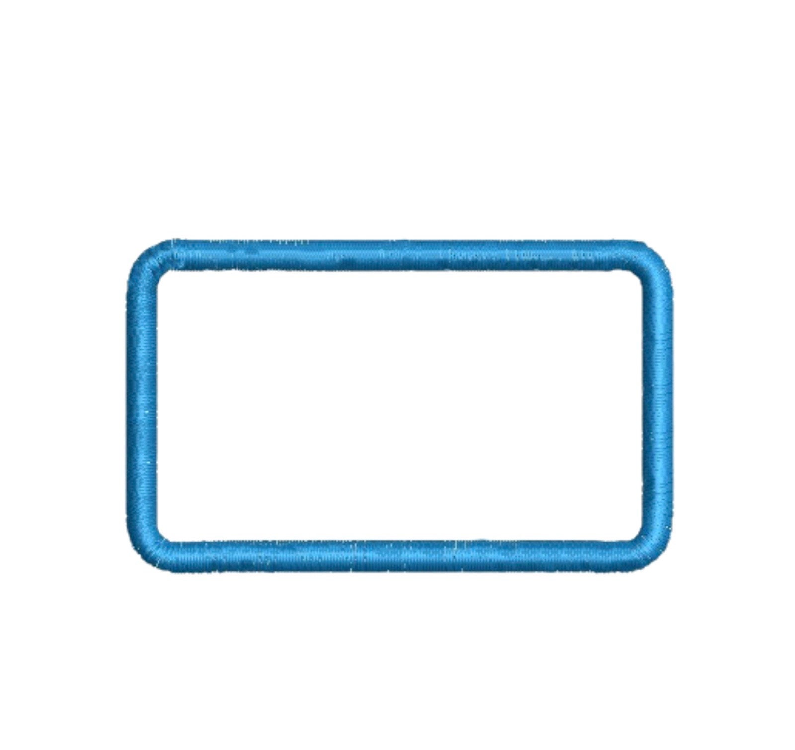 Rounded Rectangle Outline Embroidery Design Rectangle Applique Digital ...