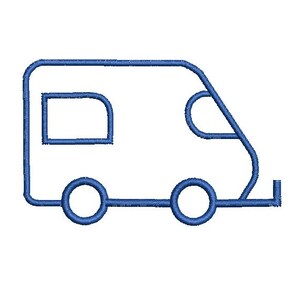 RV Mini Embroidery Design - Camper Digital Design - Outdoors Machine ...