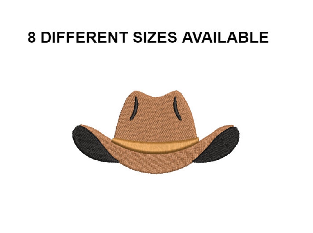 Cowboy Hat Embroidery Design - Western Digital Design - Machine ...
