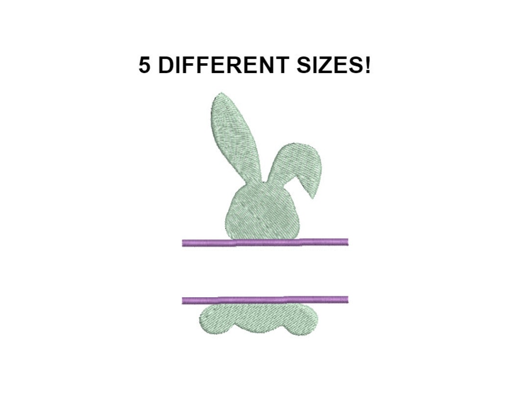 Bunny Name Plate - Happy Easter Embroidery Design - Easter Bunny ...