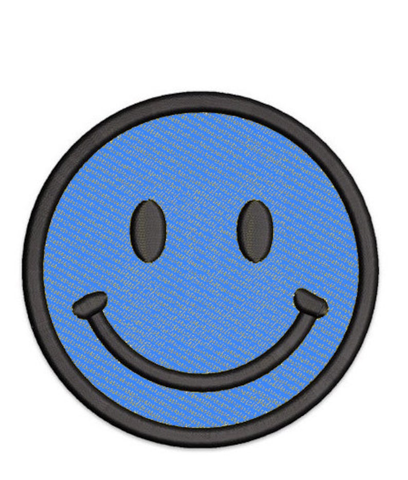 Smiley Face Embroidery Design Smile Digital Design Machine - Etsy
