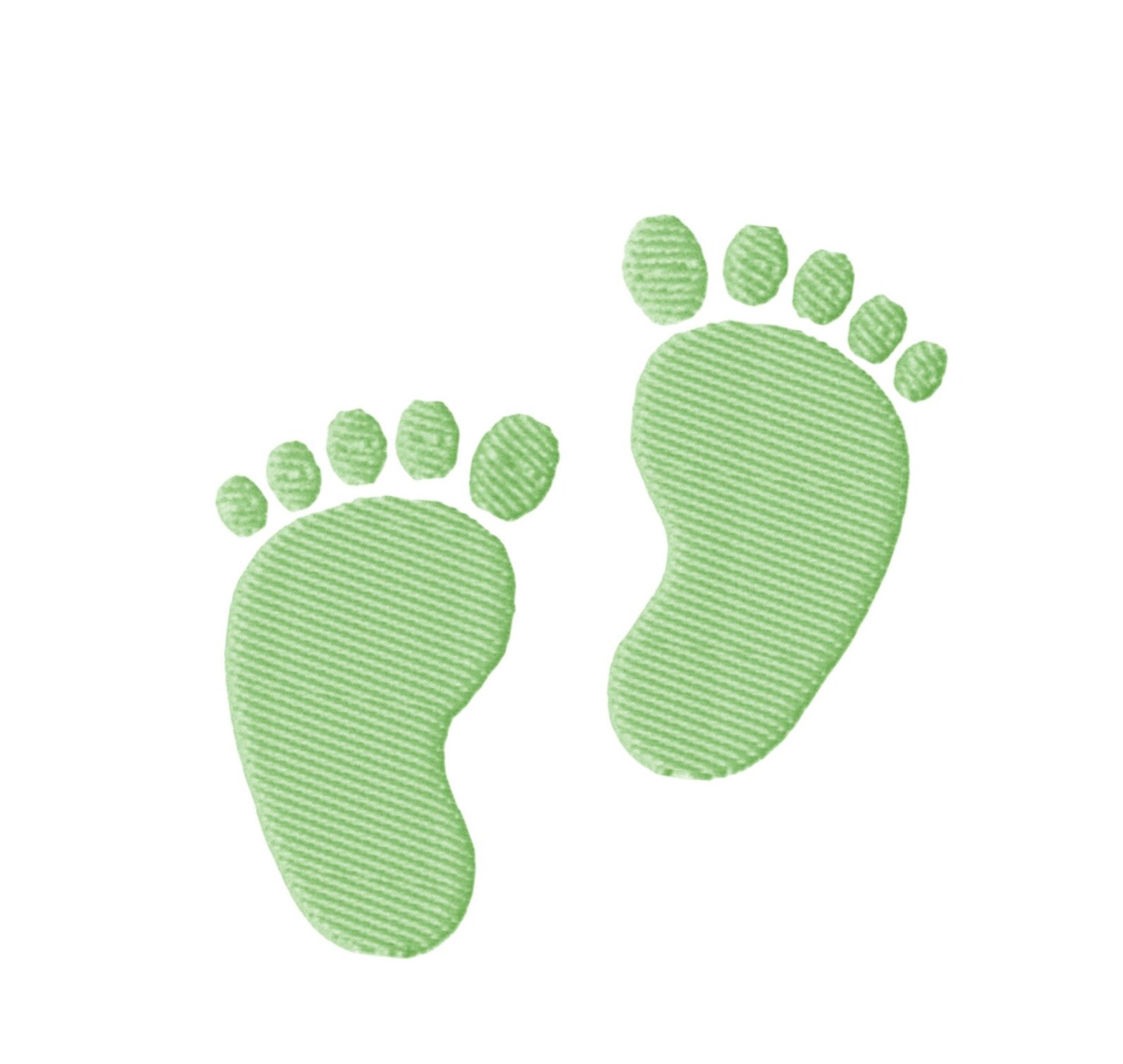 Baby Footprint Embroidery Design - Baby Feet Digital Design - Machine ...