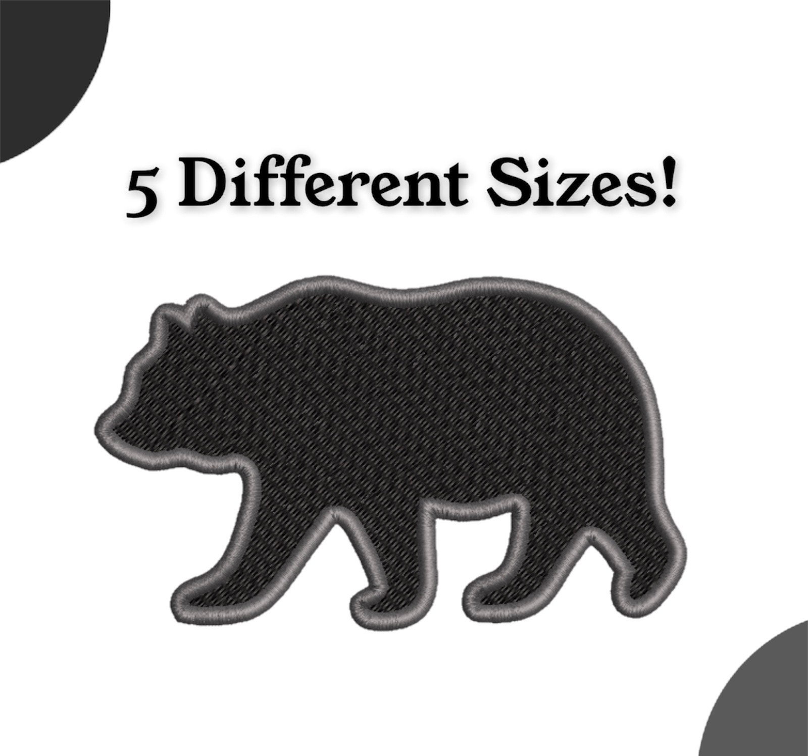 Bear Embroidery Design Bear Silhouette Digital Design Machine ...