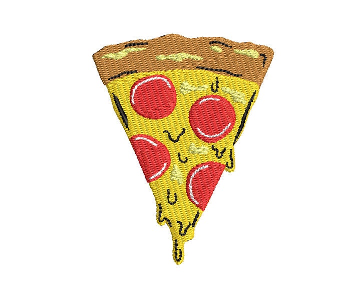 Pizza Embroidery Design Pepperoni Pizza Digital Design Machine ...