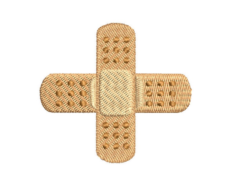 Band-aid Embroidery Design - Double Bandaid Digital Design - Bundle ...