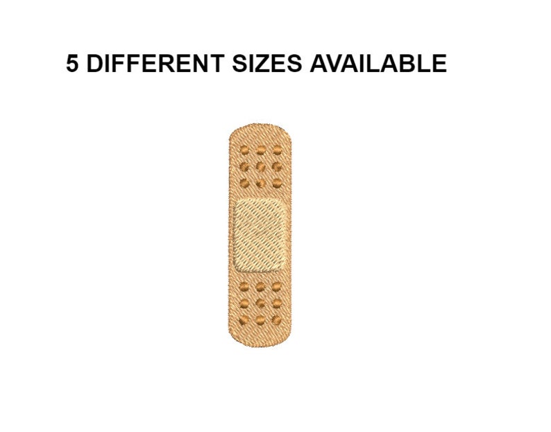 Band-aid Embroidery Design Single Bandaid Digital Design Machine ...