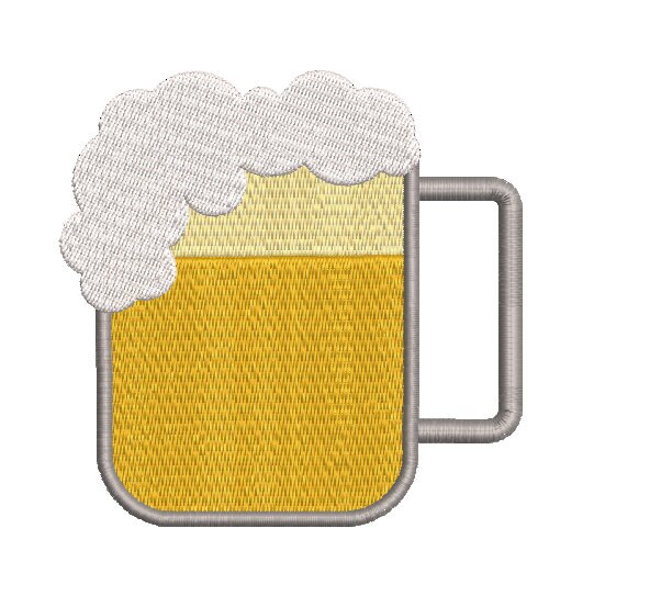 Beer Embroidery Design - Beer Mug Digital Design - St. Patricks Day ...