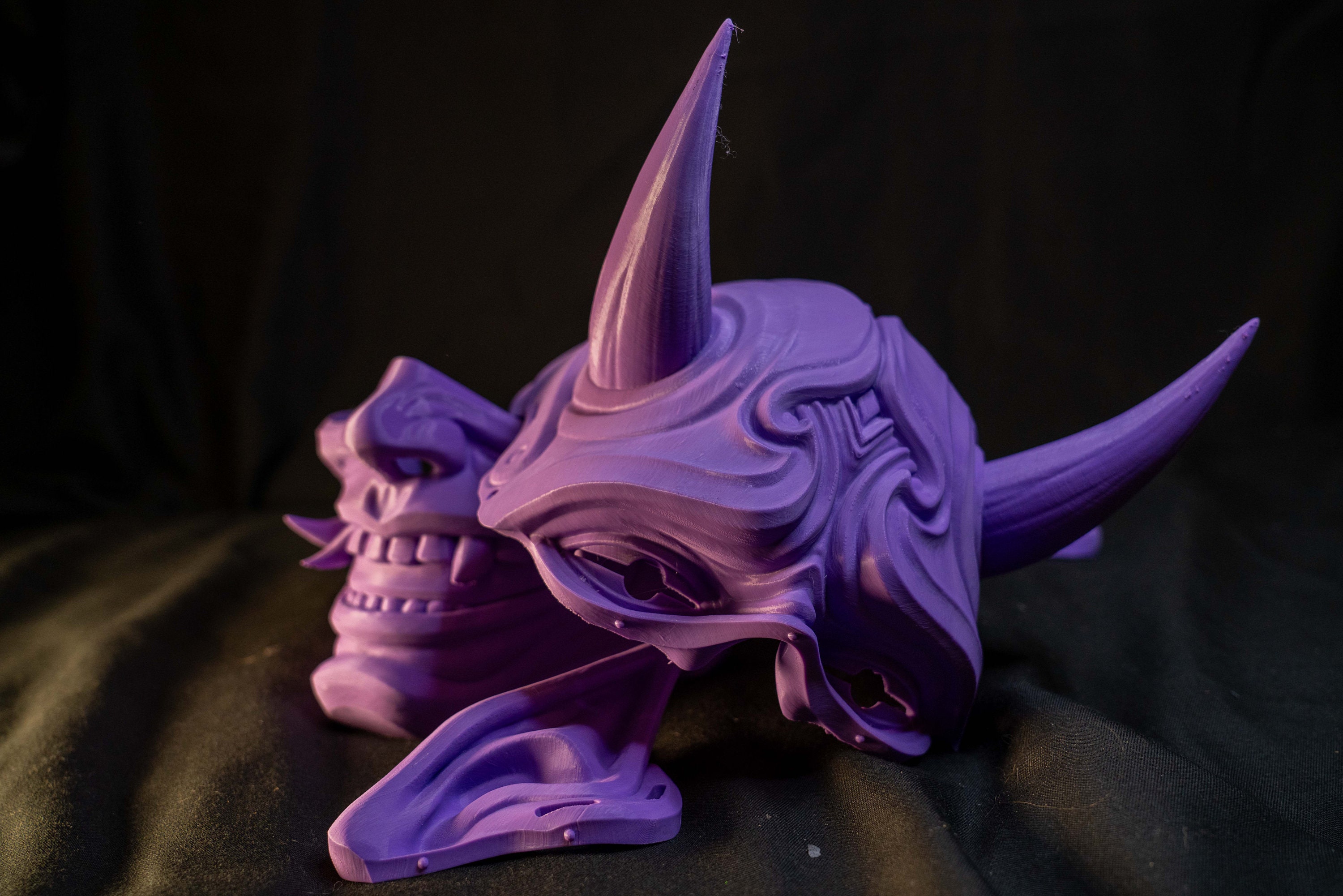 Hannya Oni Mask Wearable, Hannya Oni and Namanari Mask, Collectible ...