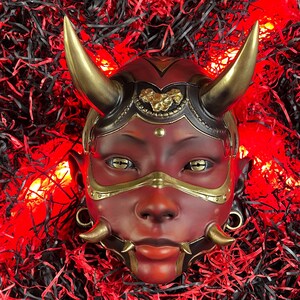 Hannya Mask Wearable, Hannya Chunari and Namanari Mask, Collectible ...