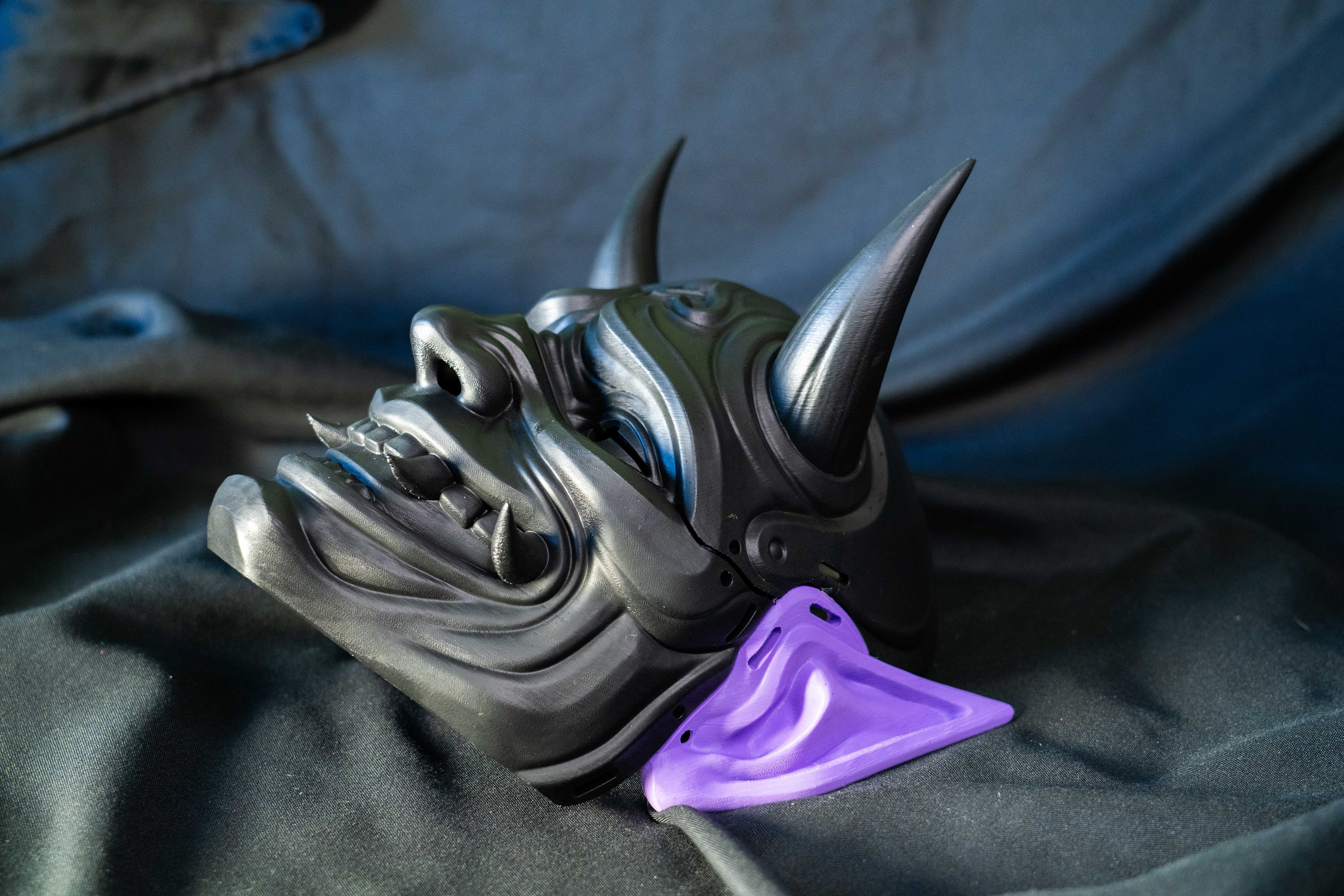 Hannya Oni Mask Wearable, Hannya Oni and Namanari Mask, Collectible ...