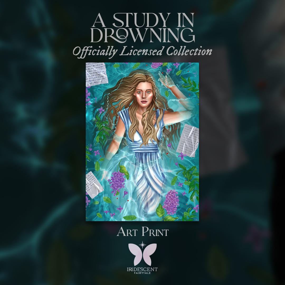 A Study in Drowning by Ava Reid Art Print Effy - Officially Licensed ...