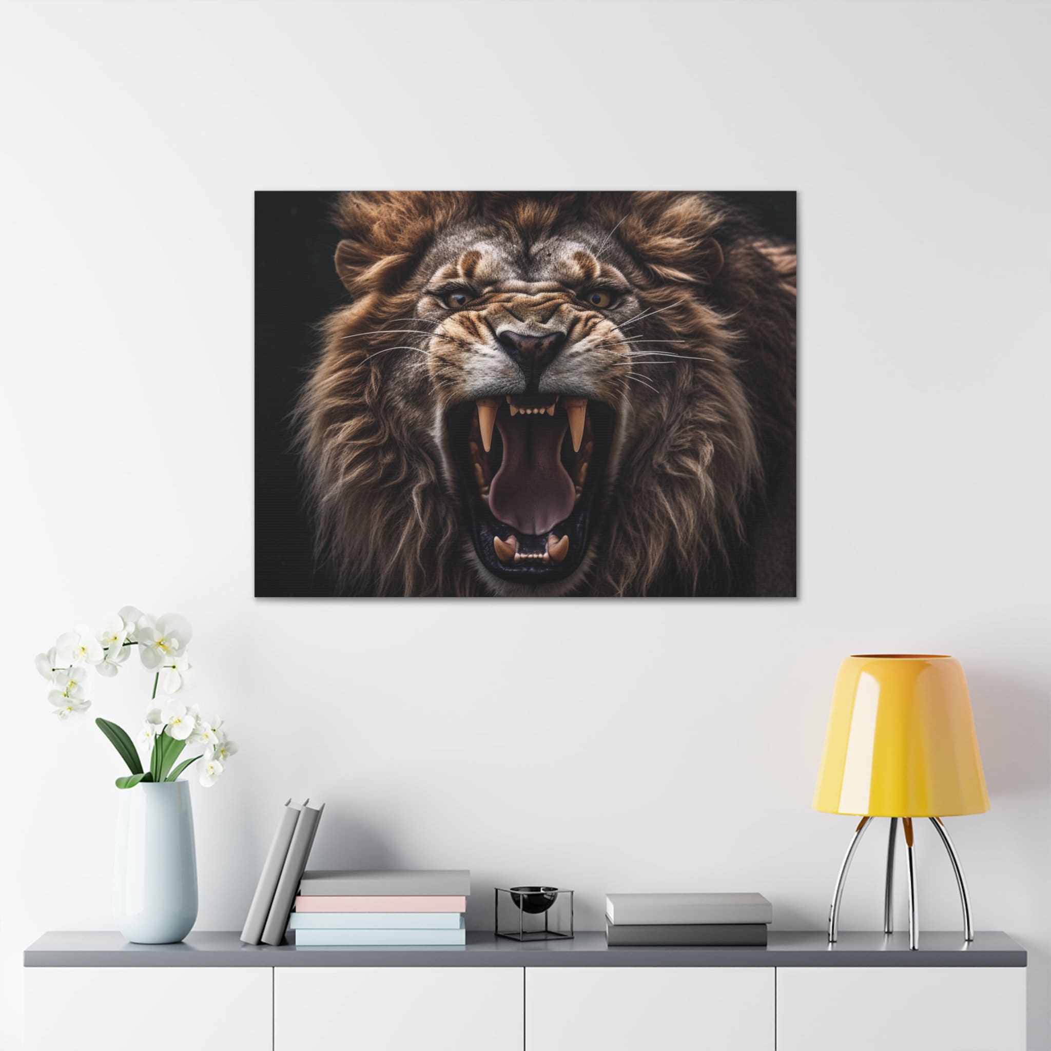 Lion Canvas Wall Art Home Room Decor Lion Wall Art Majestic - Etsy