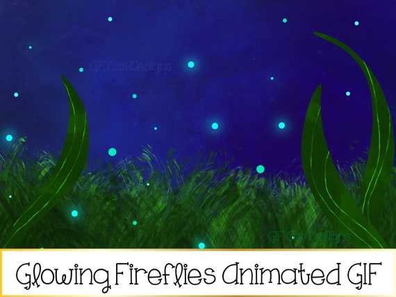 Firefly GIF Glowing Fireflies GIF Animation Emote - Etsy