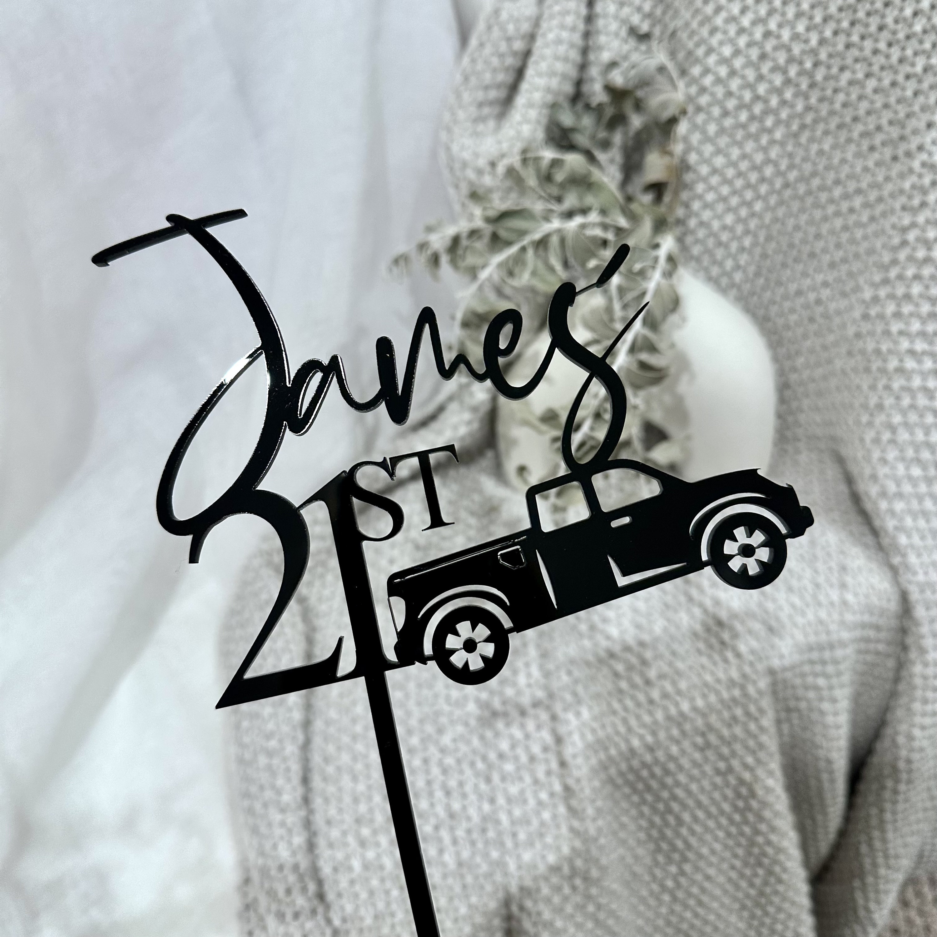 Ute Birthday Cake Topper Acrylic Utility Pick up Truck Decor - Etsy