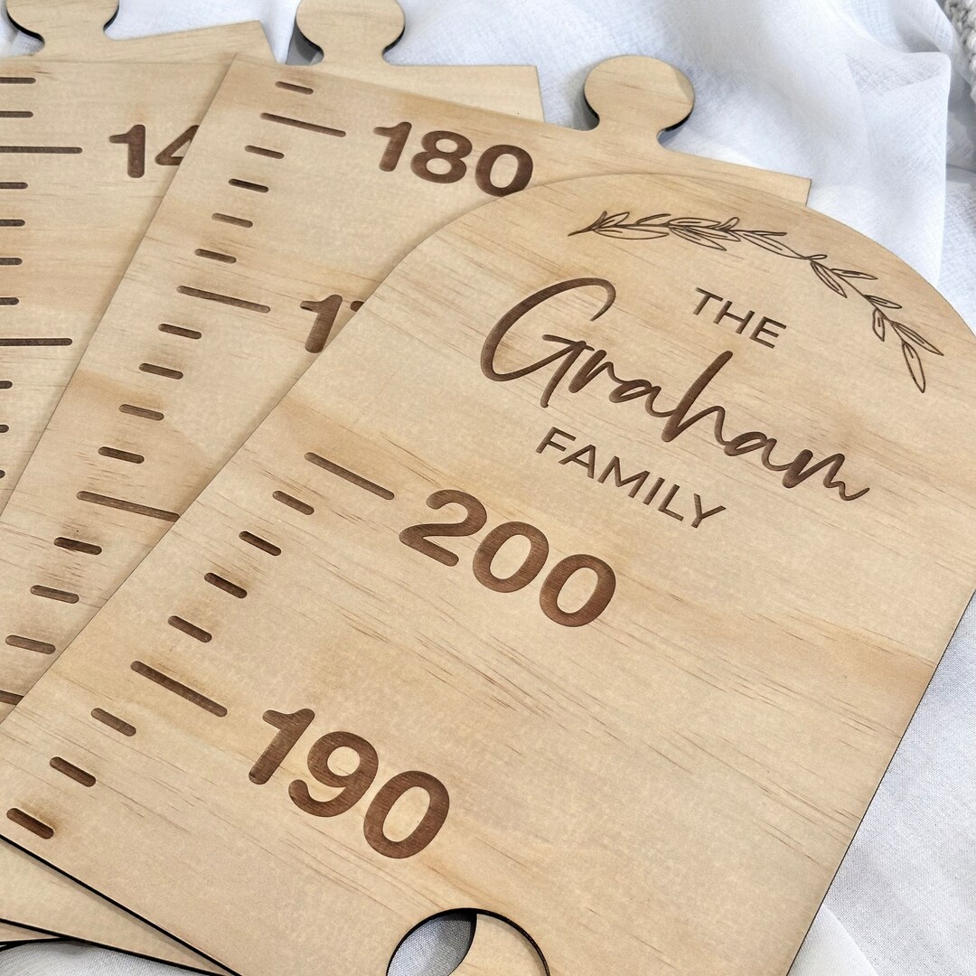 Personalised Growth Chart | Kids Childrens Family Height Wall Ruler ...