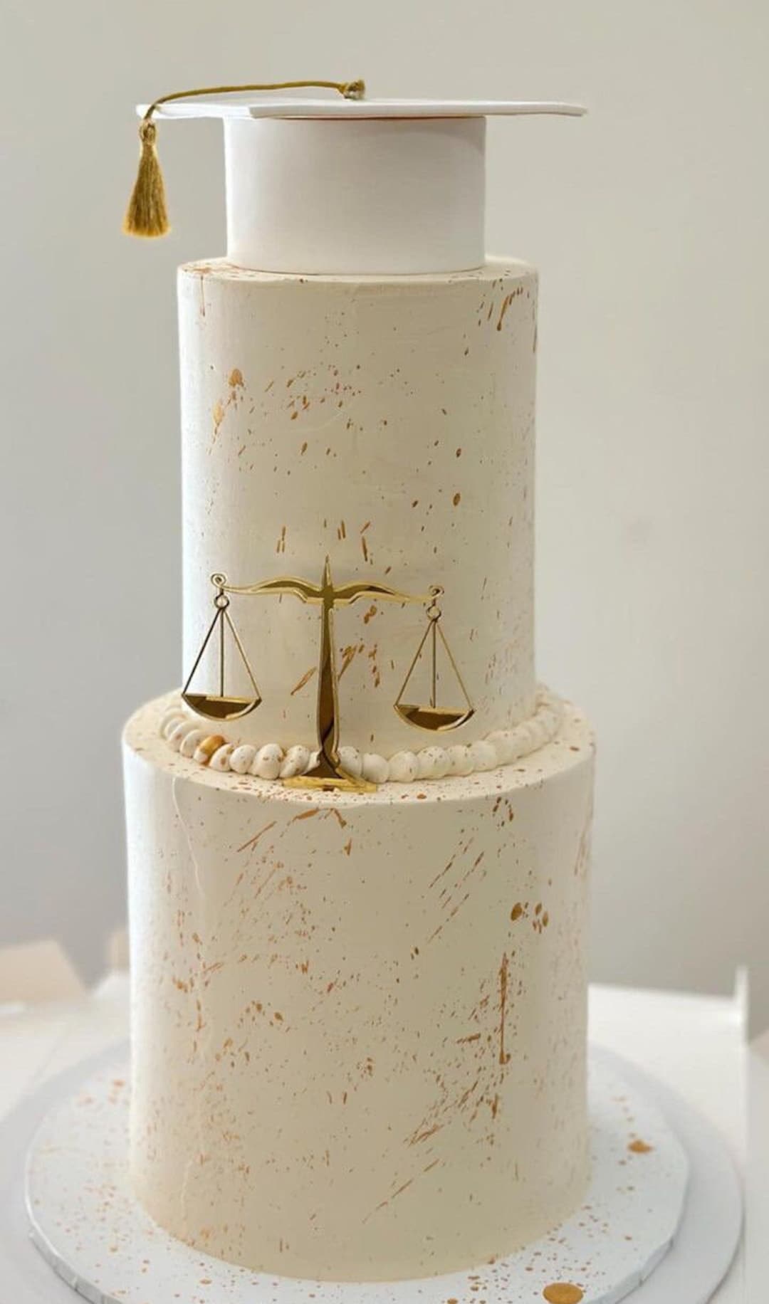 Scales of Justice Acrylic Cake Topper | Cake Decor Modern Gold Silver ...