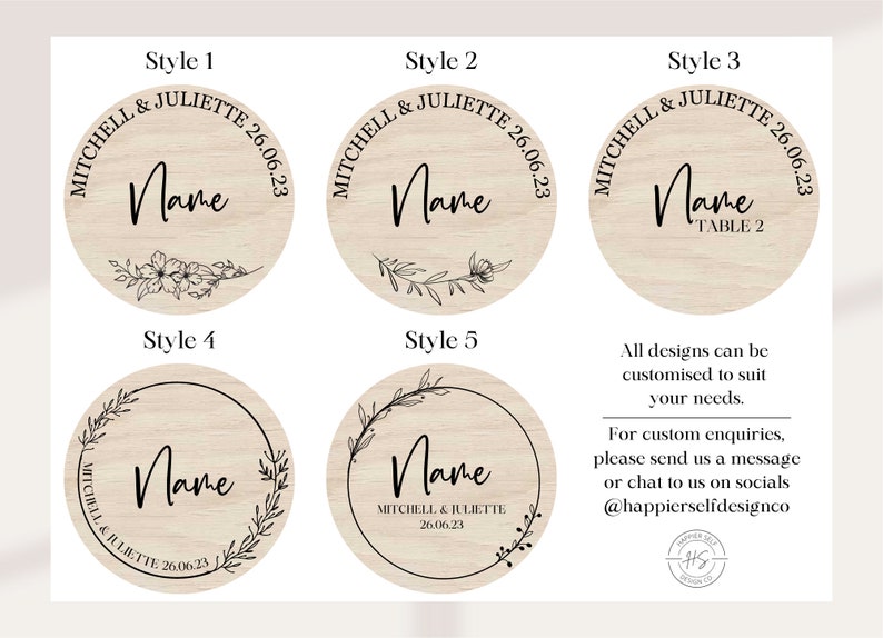 Custom Place Cards Setting Laser Cut Name Tags Rustic - Etsy UK