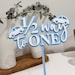 Half Way to One Acrylic Cake Topper | Decor Modern Gold Silver Rose ...
