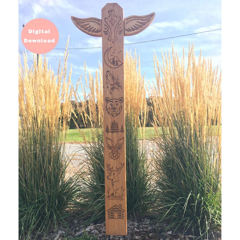 Three CNC Router Designs for Wood Carved Totem Poles, Vcarve ...