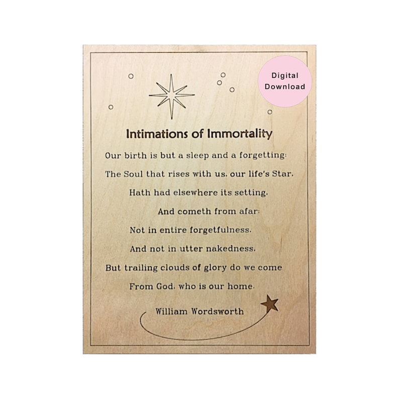 Ode on Immortality, SVG Design/pattern to Laser Engrave, Inspiration ...