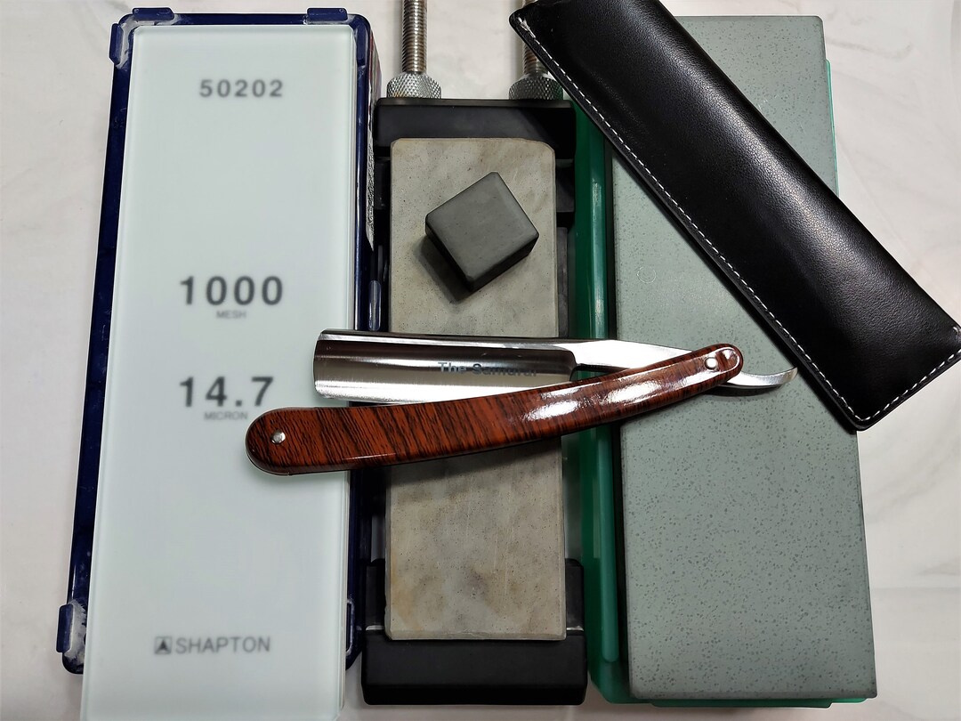 Straight Razor, Honed in USA & Ready-to-use comes W/ Leather Sheath - Etsy