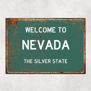 Welcome to NEVADA Sign, NEVADA Sign, NEVADA Gift, Nevada Gifts, Nevada ...