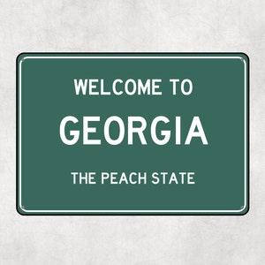 Welcome to GEORGIA Sign GEORGIA Sign GEORGIA Gift Georgia - Etsy