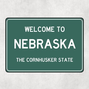 Welcome to NEBRASKA Sign, NEBRASKA Sign, NEBRASKA Gift, Nebraska Gifts ...