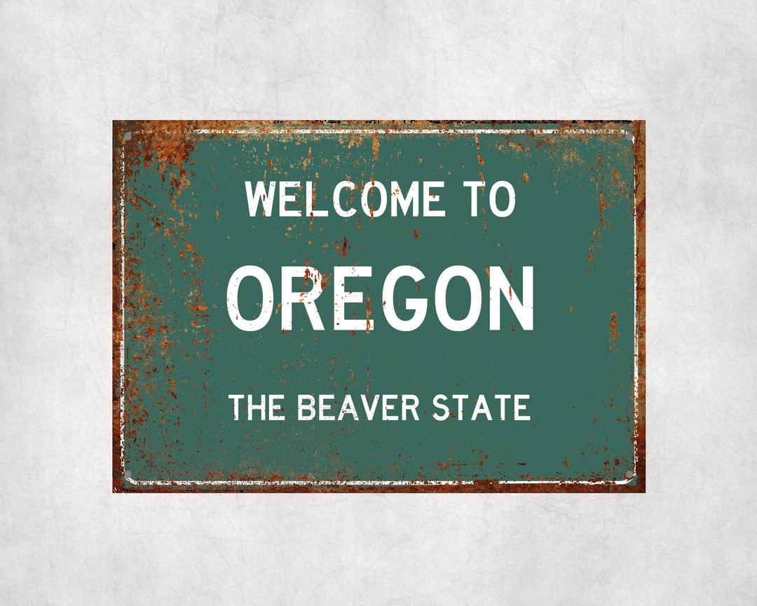 Welcome to OREGON Sign, Oregon Sign, Oregon Gift, Oregon Gifts, Oregon ...