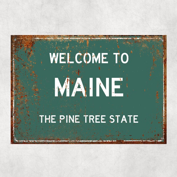Maine Sign - Etsy
