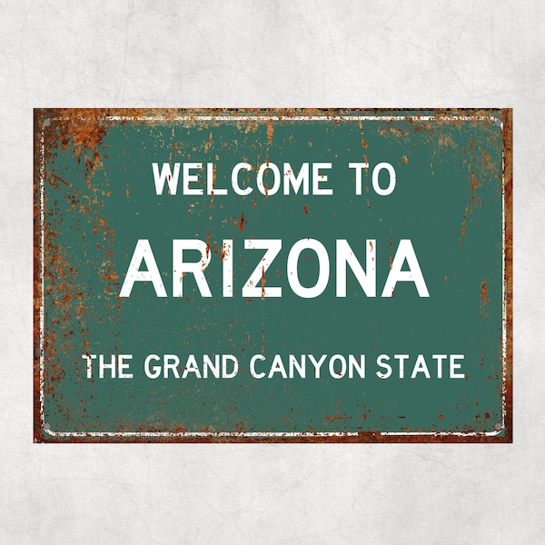 Arizona Metal Sign - Etsy