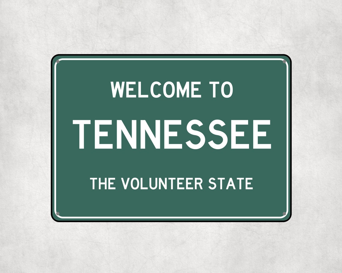 Welcome to TENNESSEE Sign Tennessee Sign Tennessee Gift - Etsy