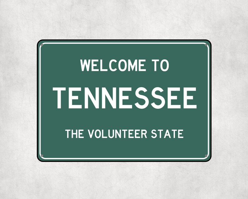 Welcome to TENNESSEE Sign Tennessee Sign Tennessee Gift - Etsy