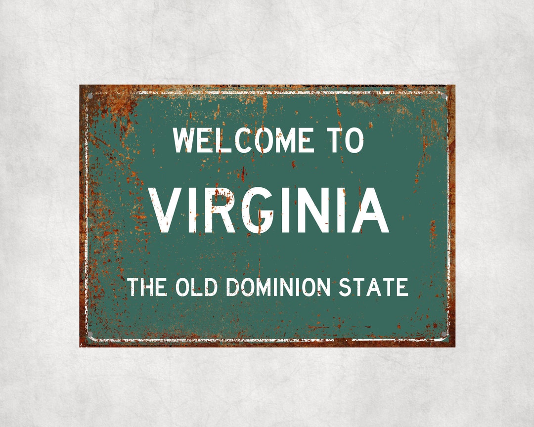 Welcome to VIRGINIA Sign, Virginia Sign, Virginia Gift, Virginia Gifts ...