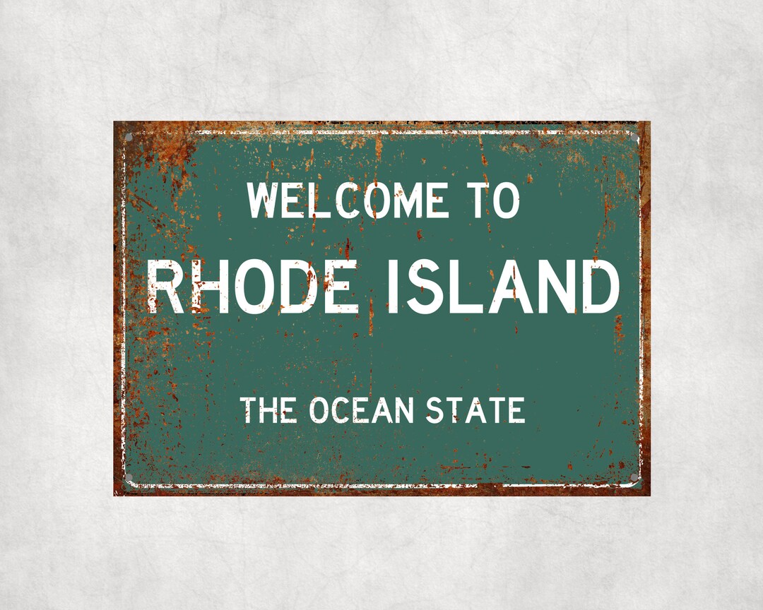 Welcome to RHODE ISLAND Sign, Rhode Island Sign, Rhode Island Gift ...