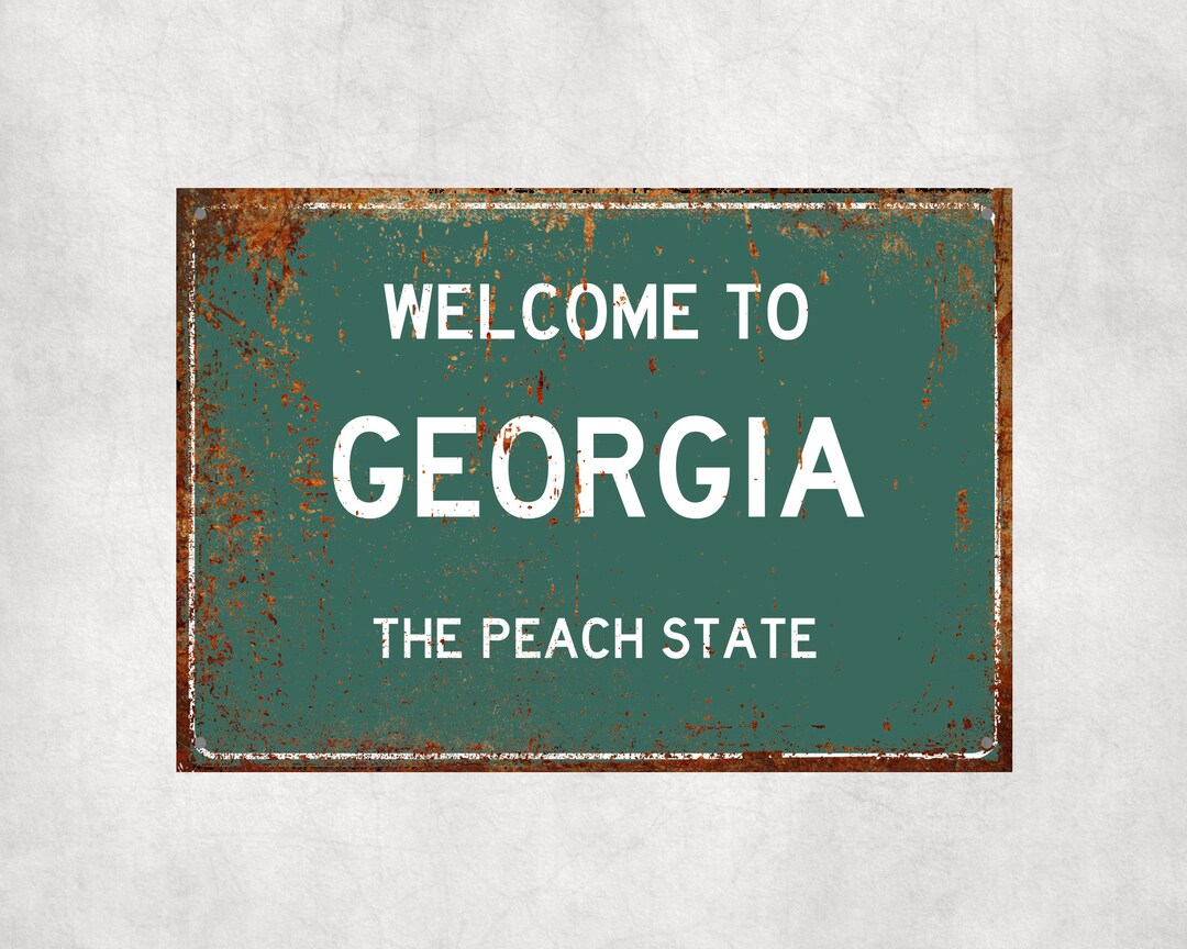 Welcome to GEORGIA Sign GEORGIA Sign GEORGIA Gift Georgia - Etsy