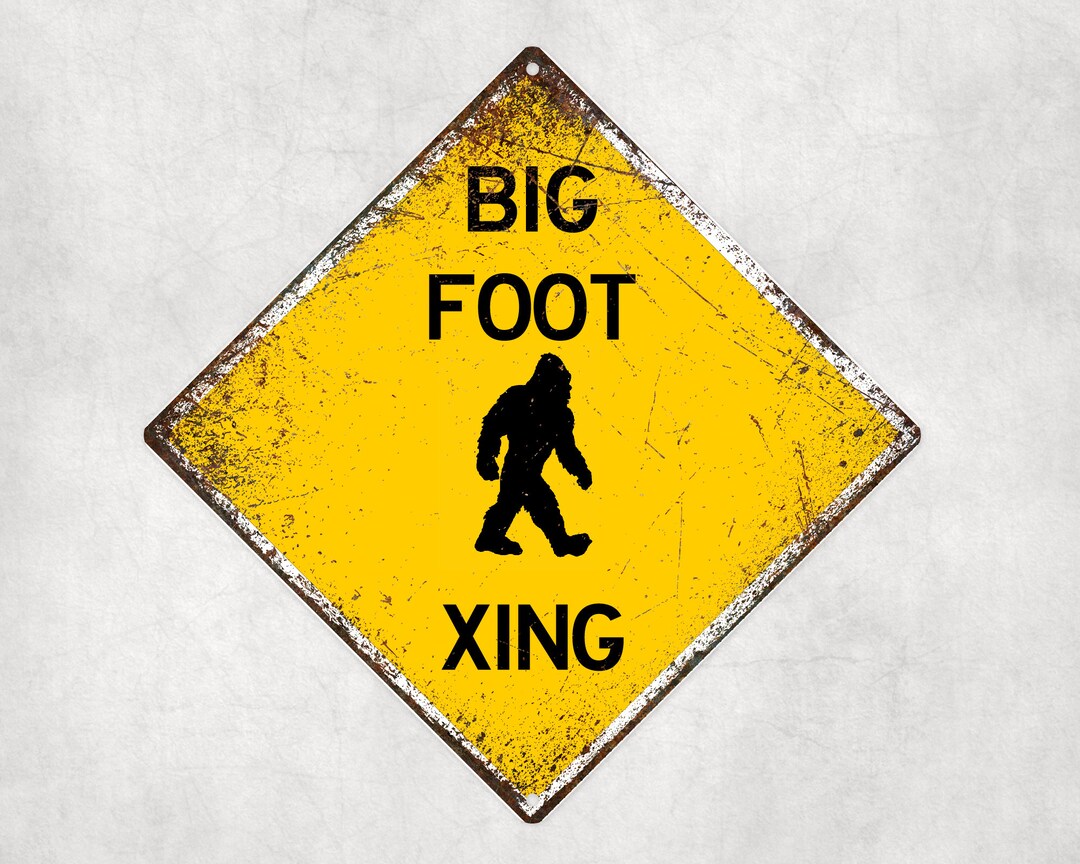 Sasquatch Sign Sasquatch Crossings Mystical Animal Sign - Etsy