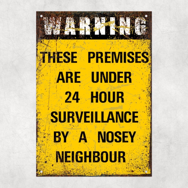 Nosey Neighbor Sign - Etsy