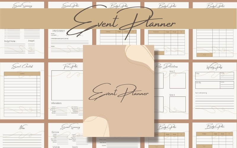 Event Planner, Printable, Event Organizer, Event, Planner, PDF Event ...