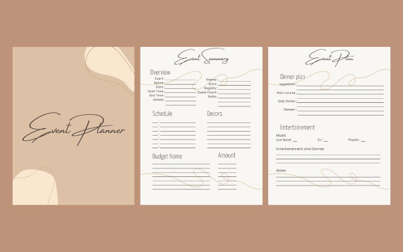 Event Planner, Printable, Event Organizer, Event, Planner, PDF Event ...