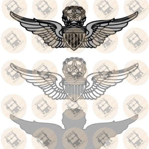 Army Master Aviator Wings Svg - Etsy
