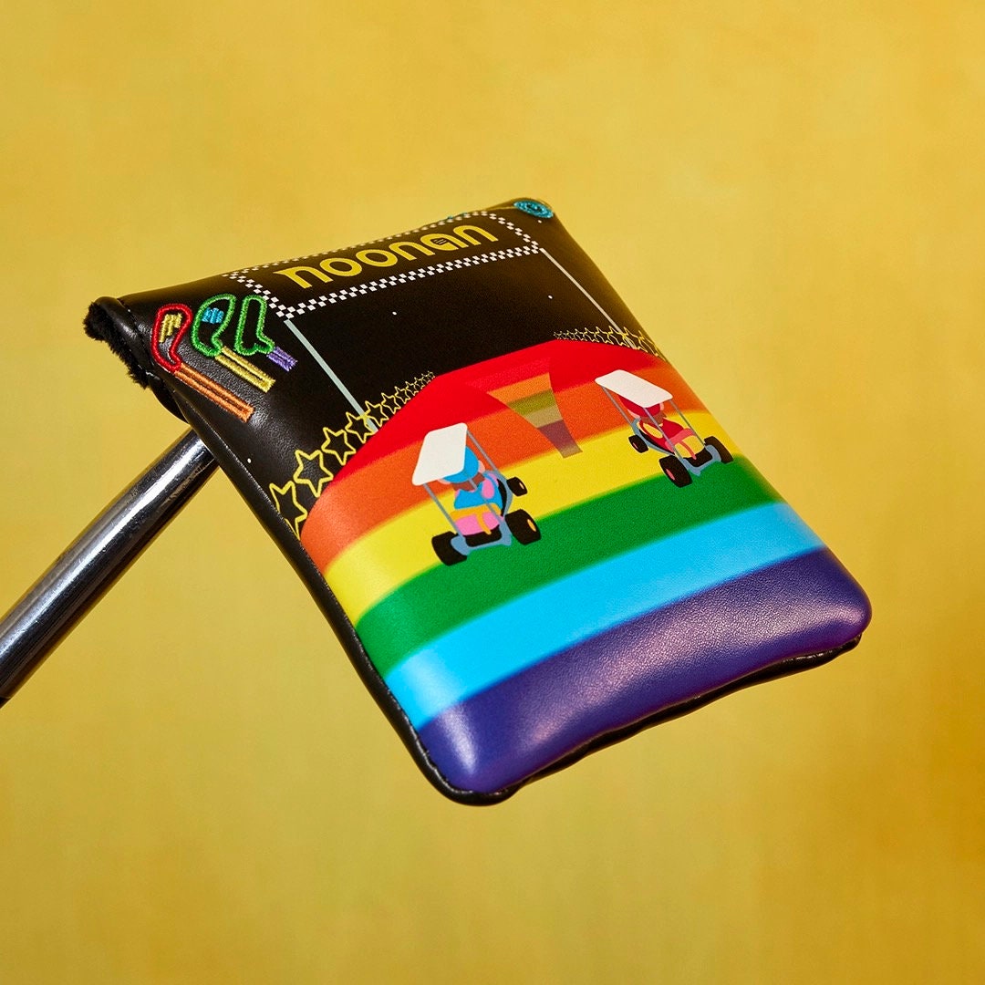Black Mario Kart Themed Mallet Magnetic Putter Cover (rainbogey Road ...