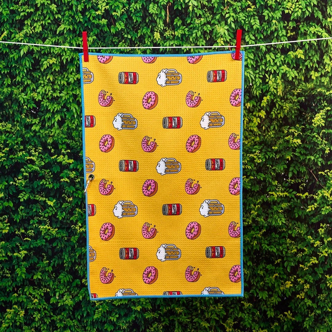 Duffy Mcduffit Golf Towel - Simpsons Theme - Etsy
