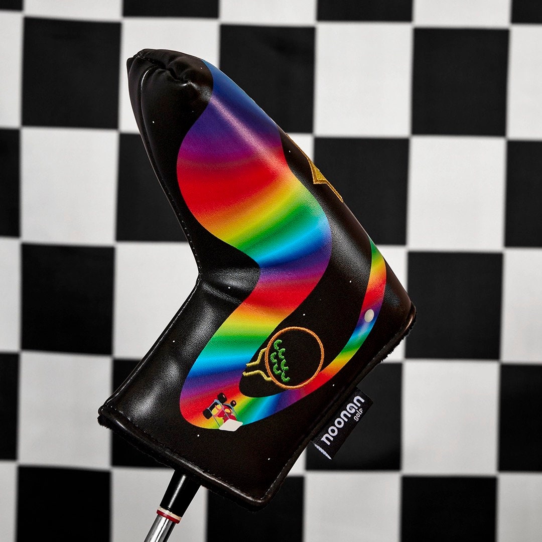 Black Mario Kart Themed Blade Golf Putter Cover (rainbogey Road) - Etsy